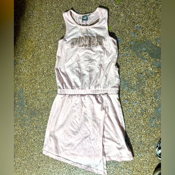 Puma | Pants & Jumpsuits | Puma Light Pink Romper With Wrap Skirt ...